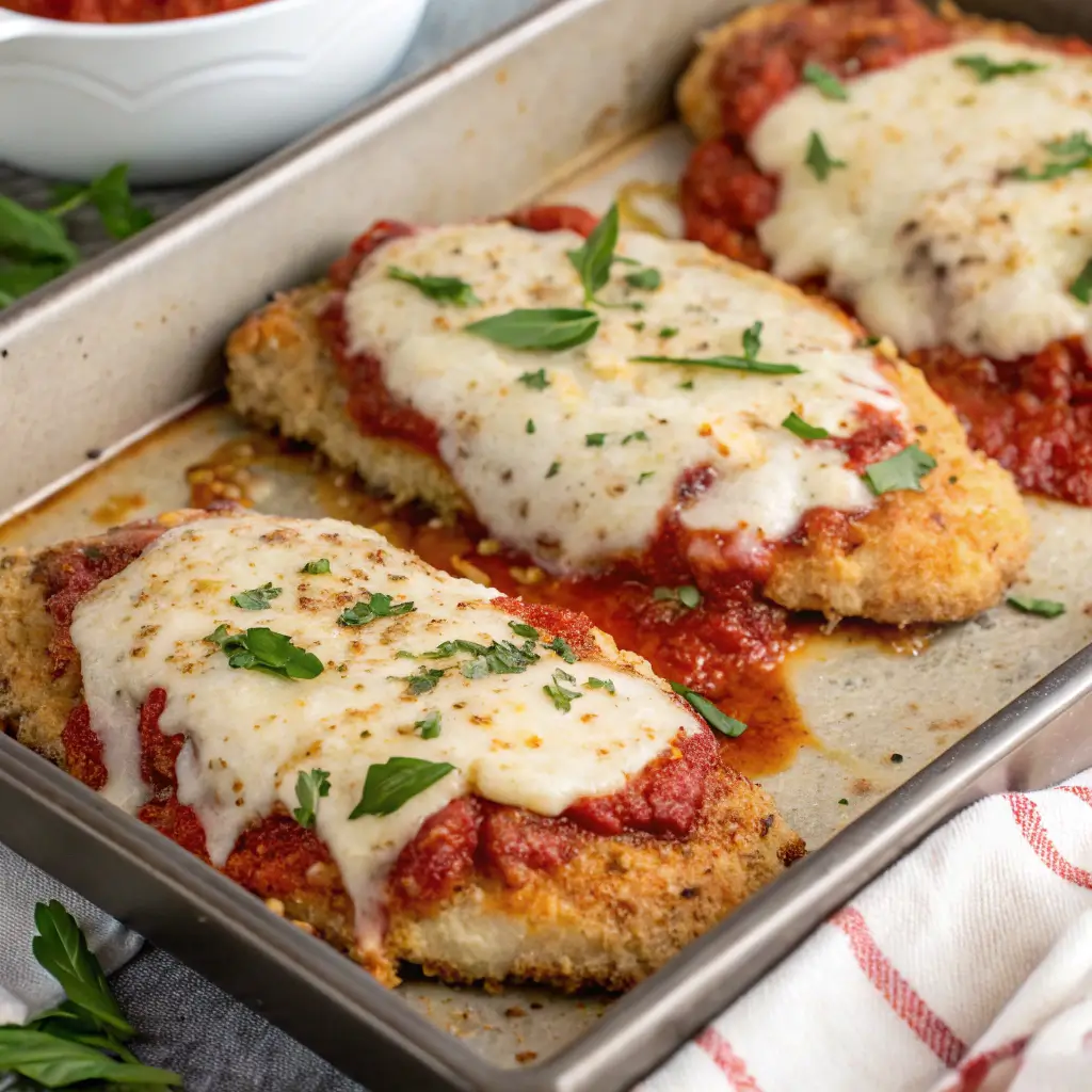 Easy Chicken Parmesan Sheet‑Pan - MorimaDz